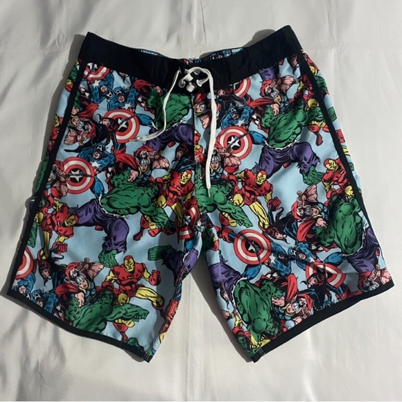 Marvel | Swim | Marvel Characters Mesh Lined Swimming Trunks | Poshmark